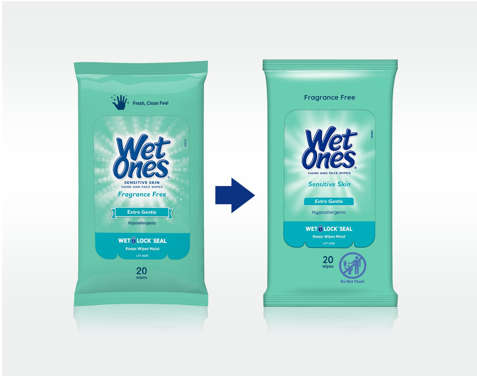 Travel face wipes store